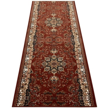 Custom Size Runner Rug Cappuccino Beige Color Greek Key Meander Design ...