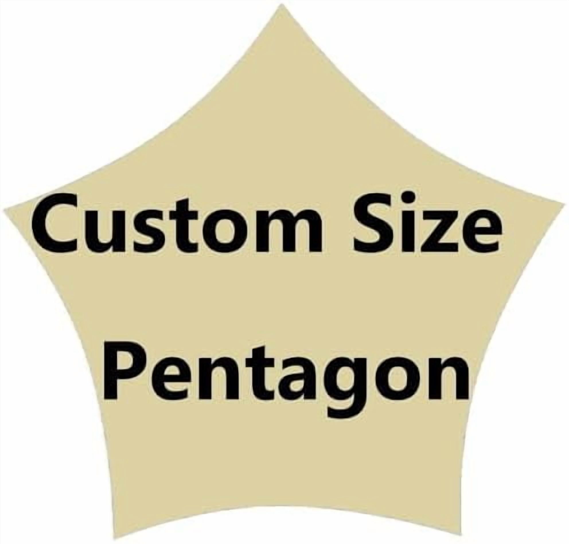 Custom Size Pentagon Sun Shade Sail Order to Make Canopy Awning AGSLR ...