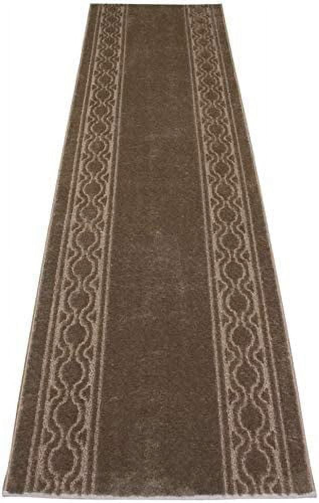 Custom Size Rug Runner Moroccan Trellis Border Anti Bacterial Slip ...