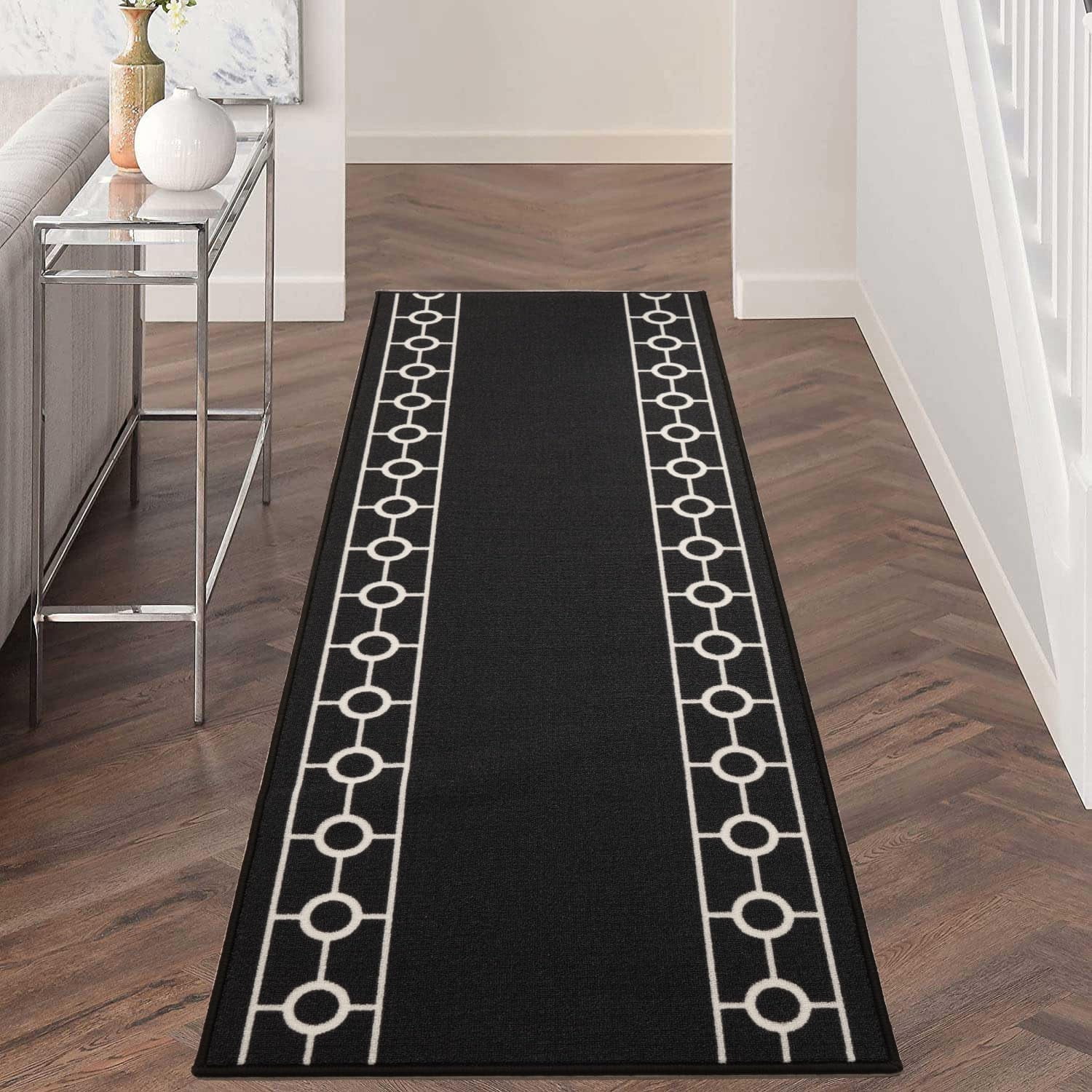 Custom Size Runner Rug Checkered Design Roll Runner Rugs (31.5 Inch ...