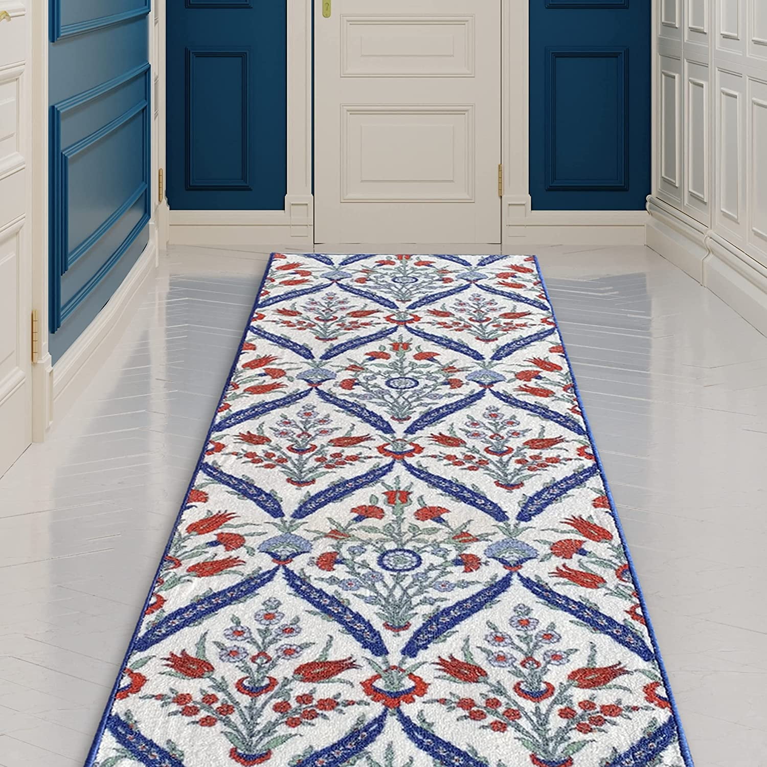 Custom Size Runner Rug For Hallway Turkish Ottoman Cini Design ...