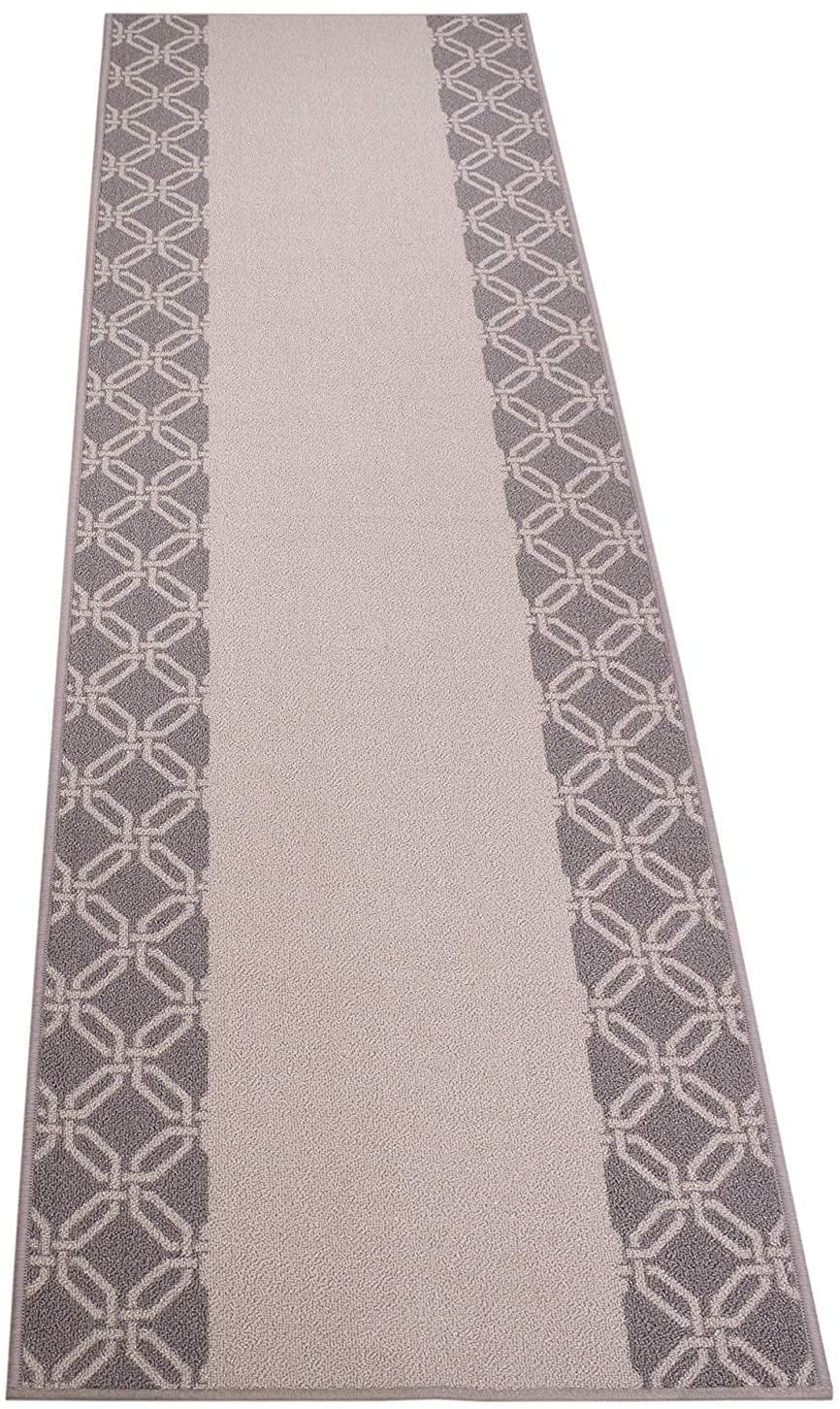 Custom Size Runner Rug Lattice Trellis Border Abstract Design Runner ...