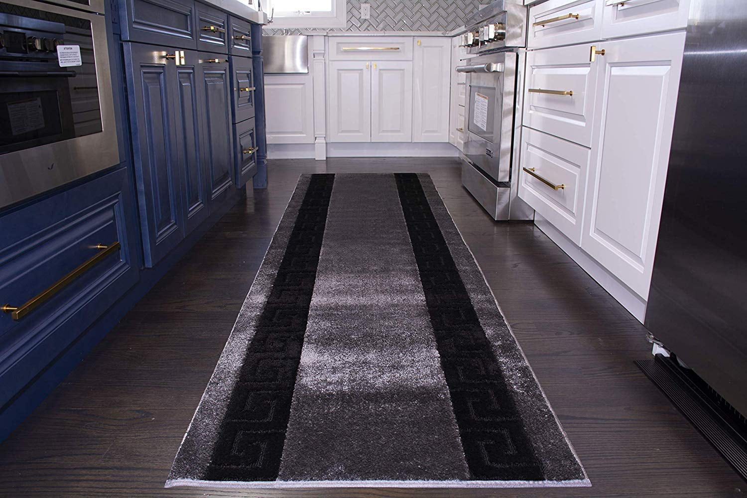 Custom Size Runner Rug Meander Greek Key Design Cut to Size Rug Runner ...