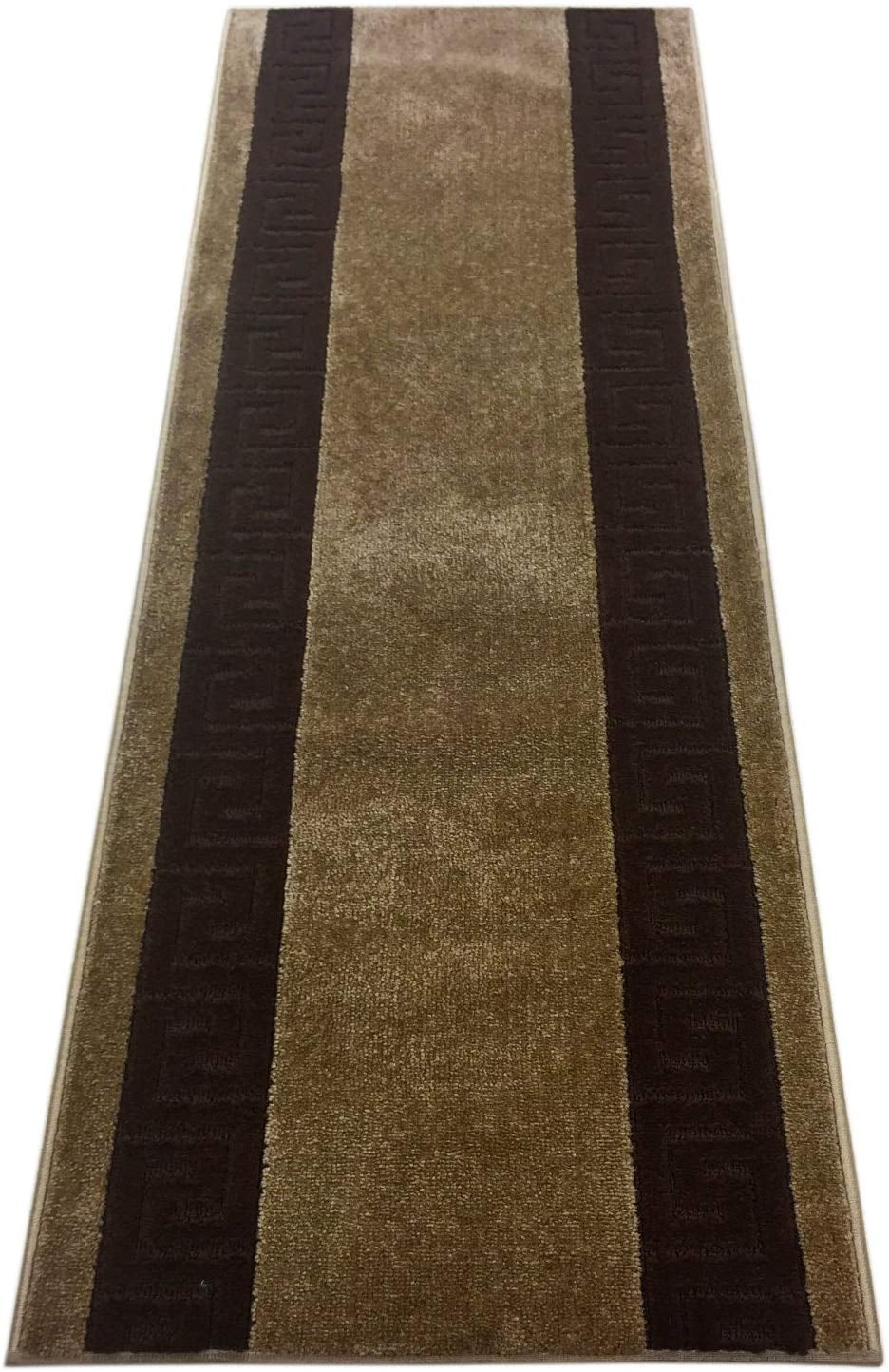 Custom Size Runner Rug Meander Greek Key Design Cut to Size Rug Runner ...