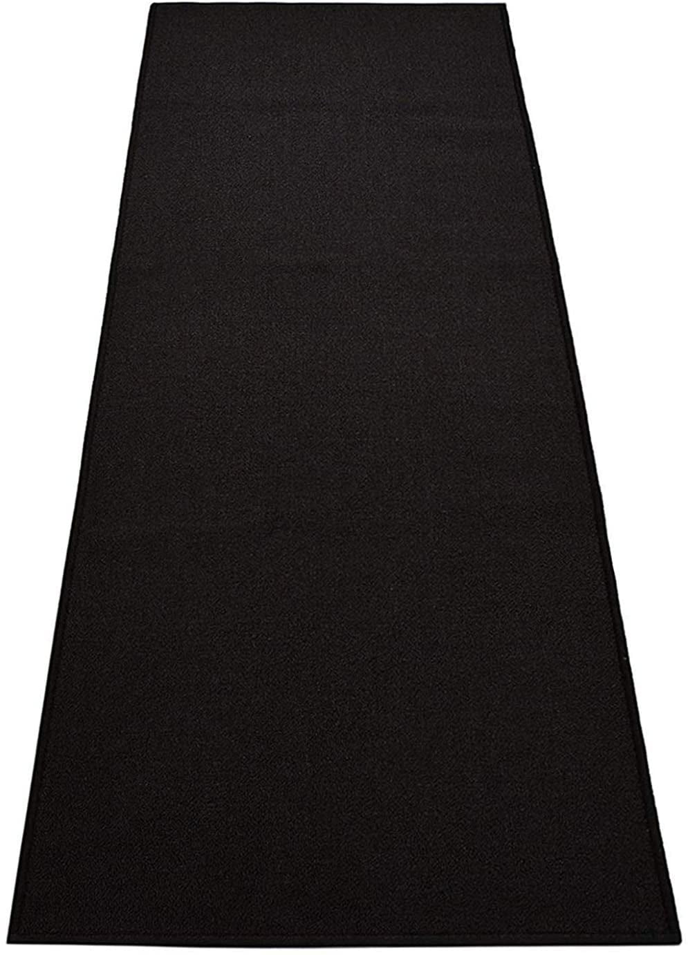 Custom Size Runner Rug Skid Resistant Backing Rug Runner Solid Black ...