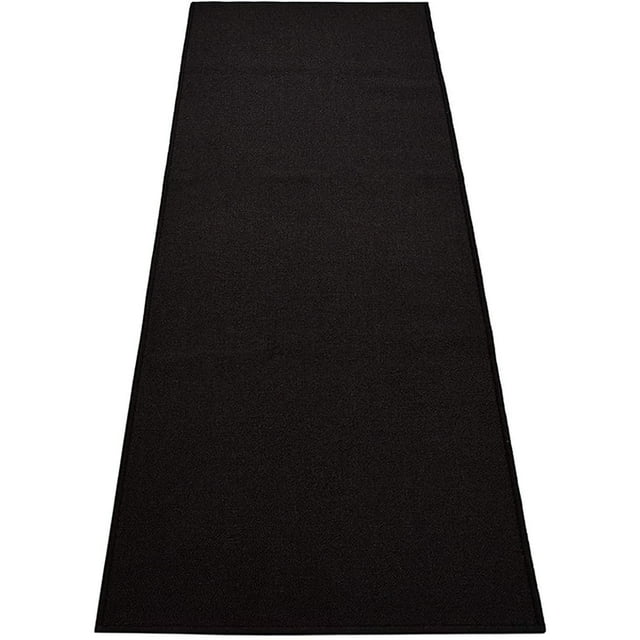 Custom Size Runner Rug Skid Resistant Backing Rug Runner Solid Black ...
