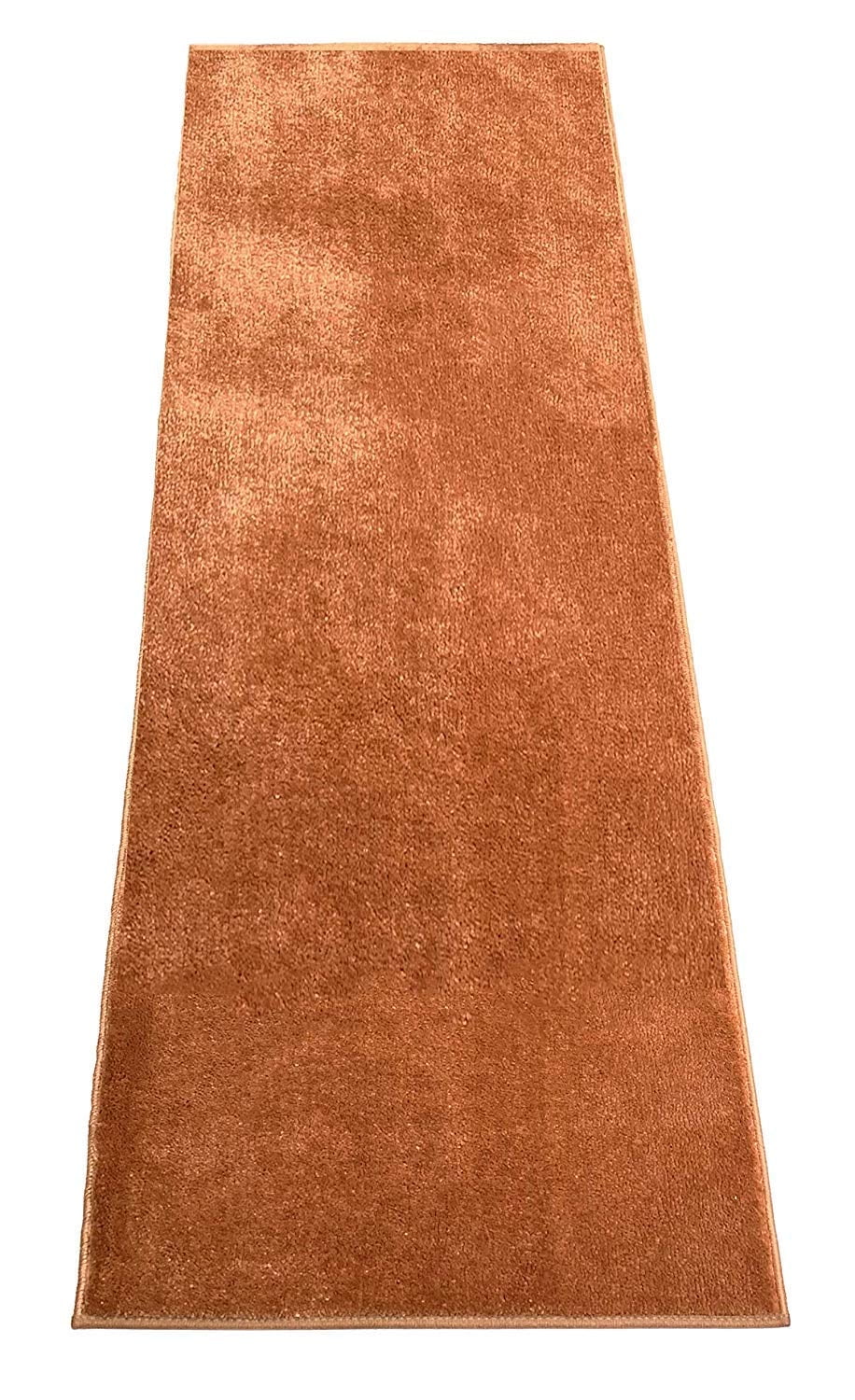 Extra-Long Soft Pile Runner Rug Skid Resistant Backing Rug Runner Solid ...