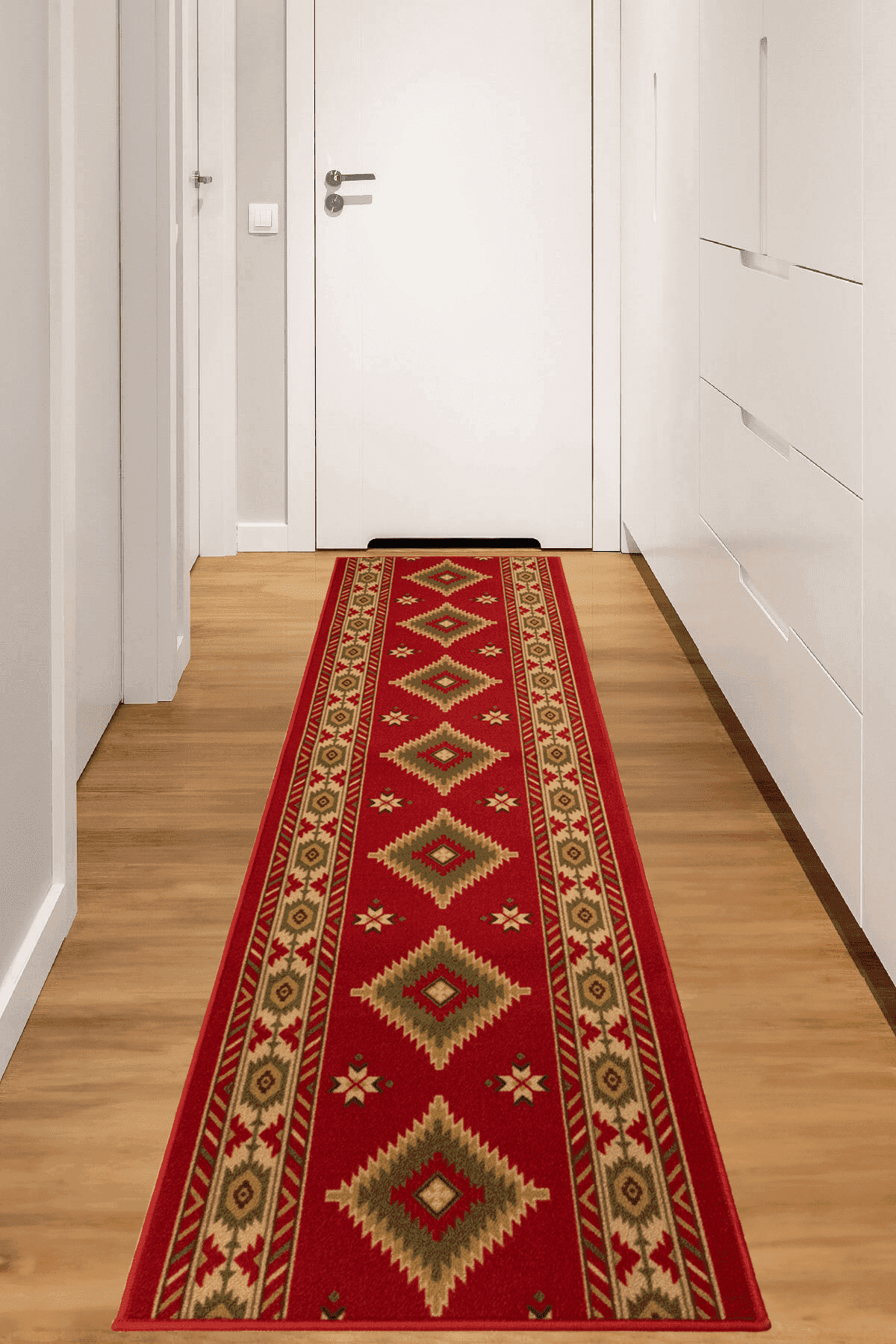 Extra-Long Low Pile Runner Rug Skid Resistant Backing Rug Runner Orient ...