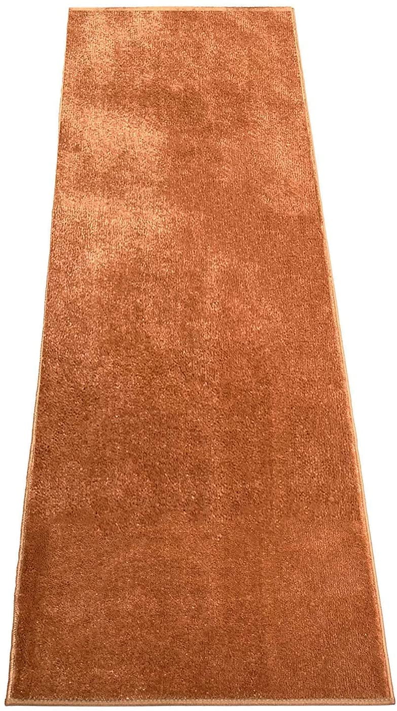 Custom Size Solid Burnt Orange Runner Rug 36 Inch Wide Pick Your Own ...