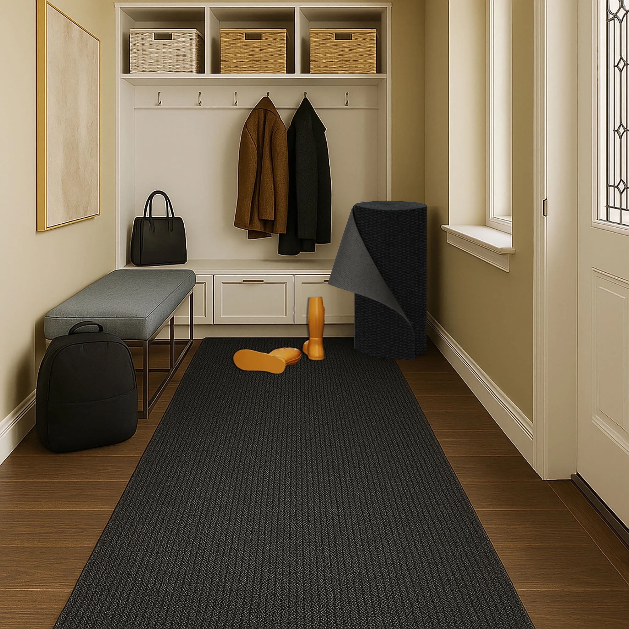 Non-Slip, Dirt-Trapping, Heavy-Duty Utility Runner Rug - 31in x 5ft ...