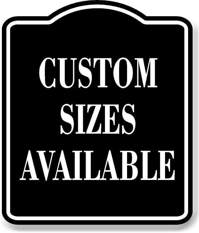 Custom Sizes, BLACK Aluminum Composite Sign, 8.5"x10" - Walmart.com