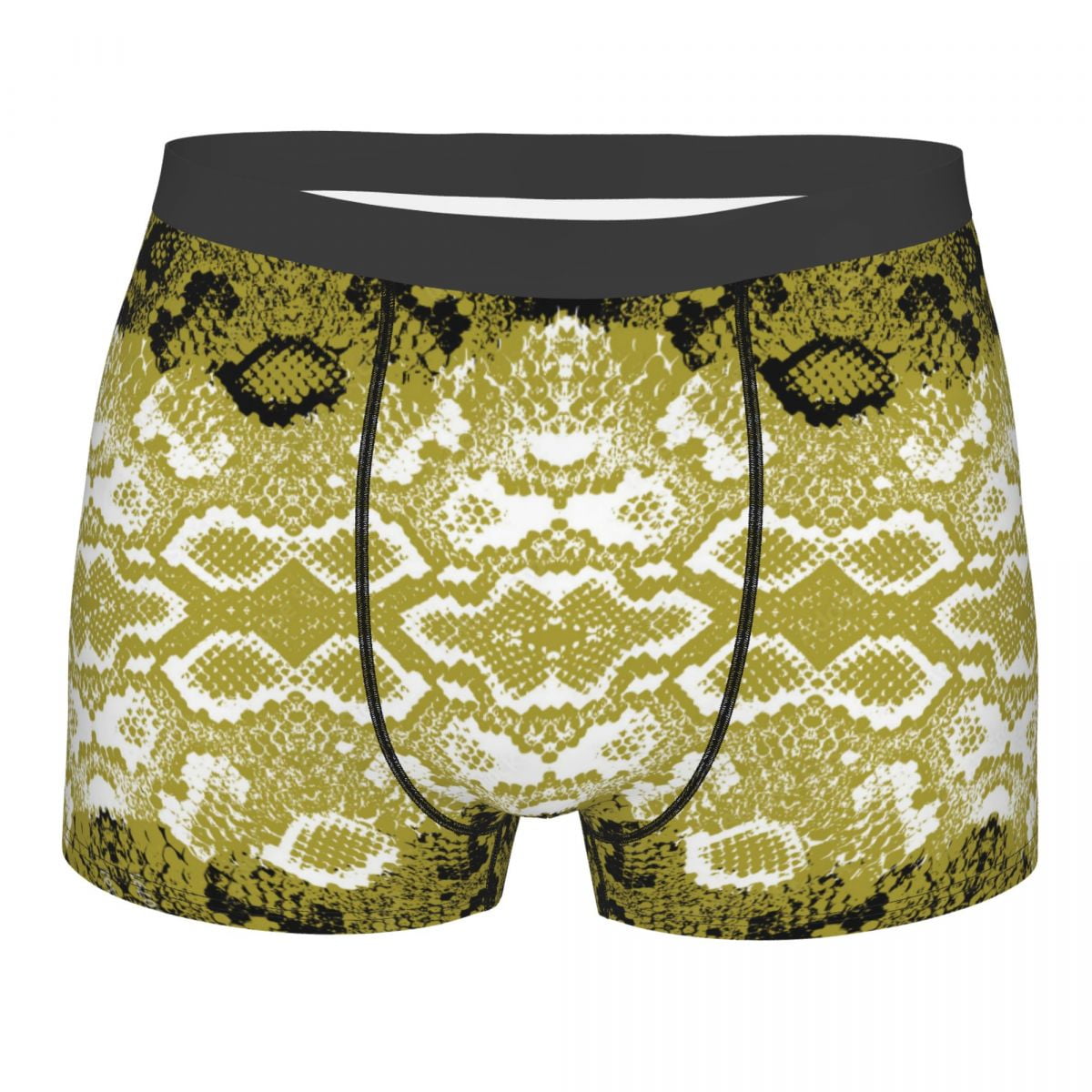 Custom Snake Print Underwear Men Stretch Snakeskin Animal Texture Boxer ...