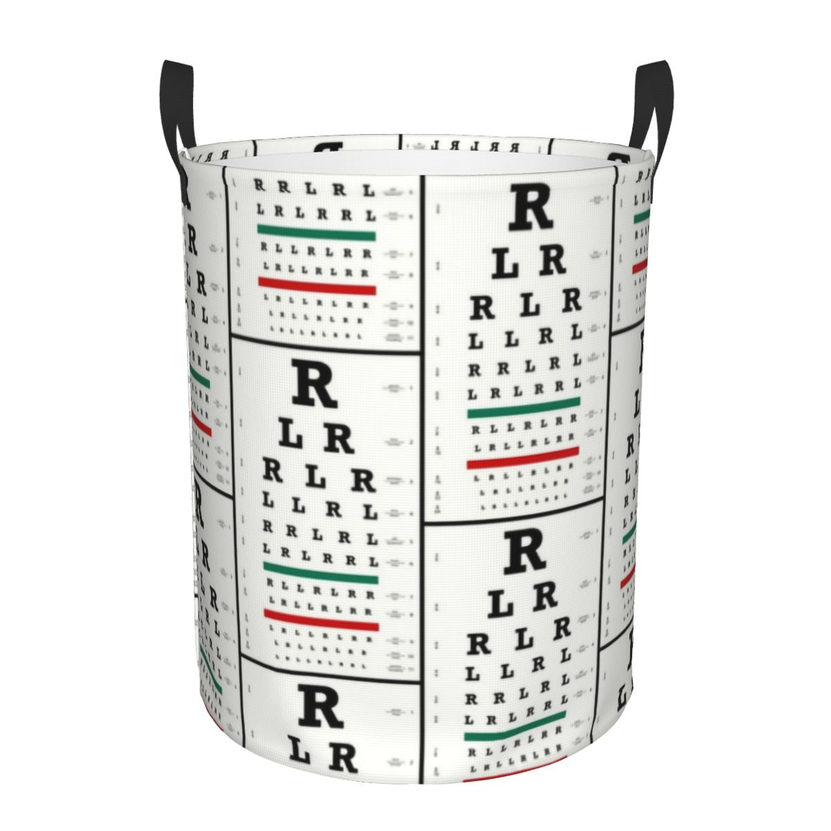 Custom Snellen Chart Eye Test Laundry Basket Foldable Large Clothes ...