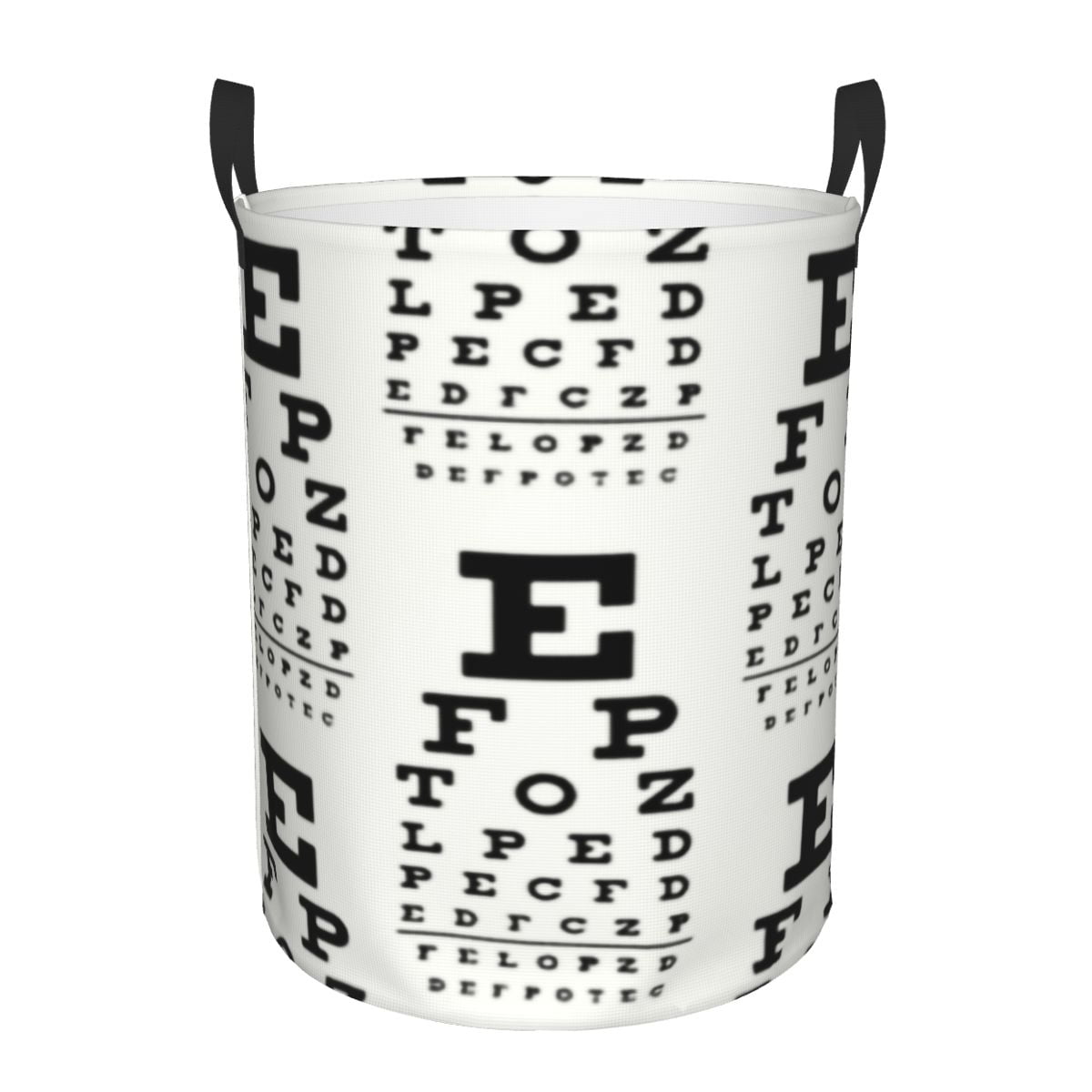 Custom Snellen Eye Chart Laundry Basket Foldable Optometrist Optician ...