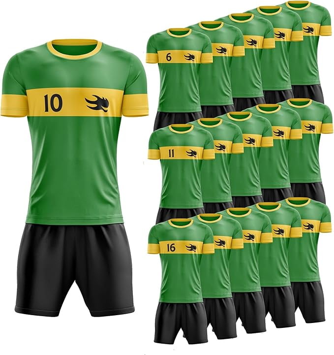 Custom Soccer Kits (Jersey and Shorts) with Team Logo and Players ...