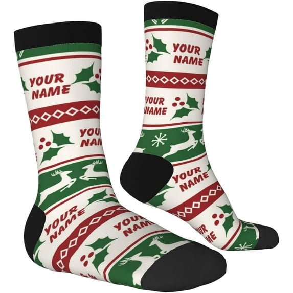 Custom Socks With Photo Personalized Cute Crew Socks With Picture Names ...