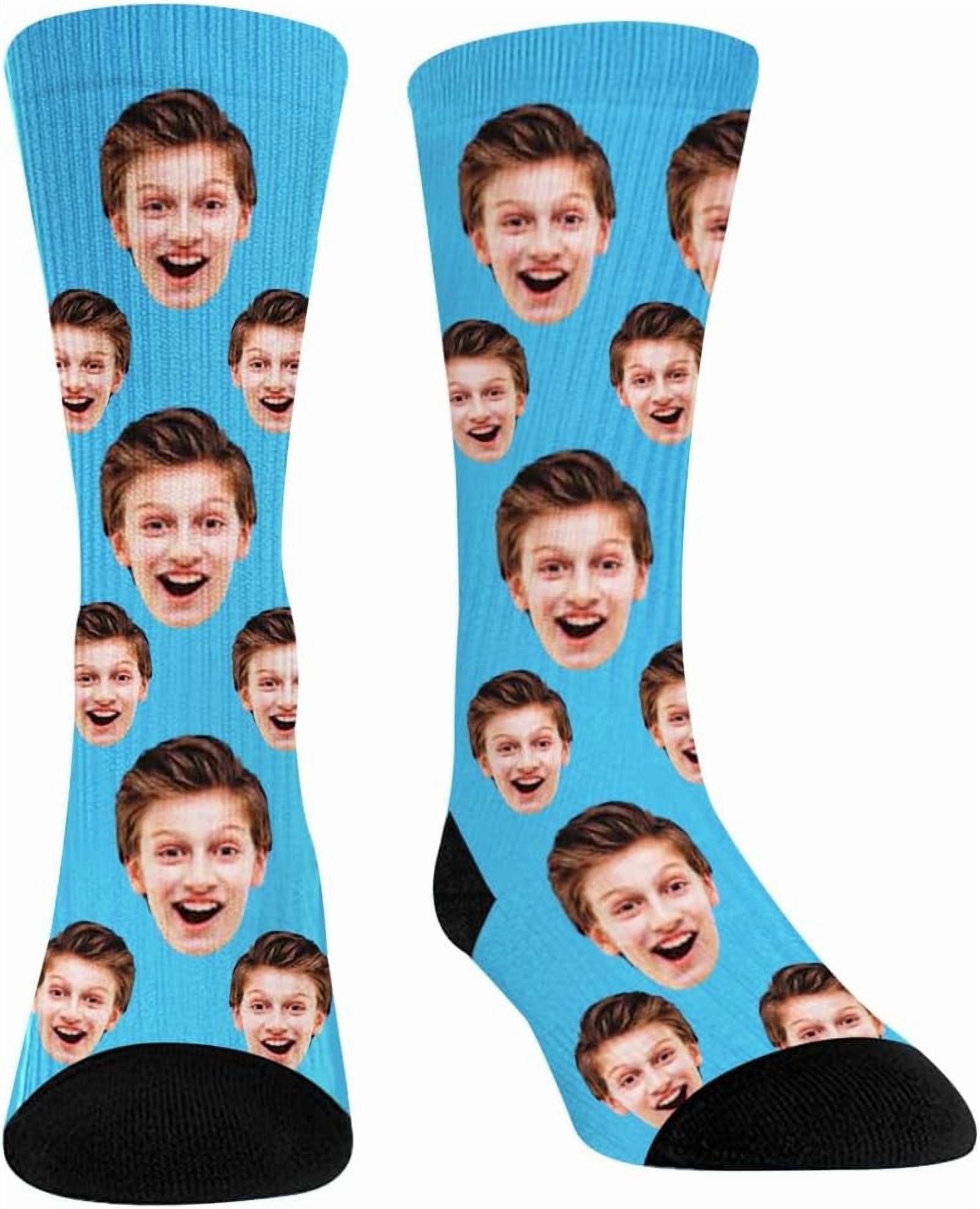 Custom Socks with Photo, Personalized Funny Crew Sock - Print Your ...