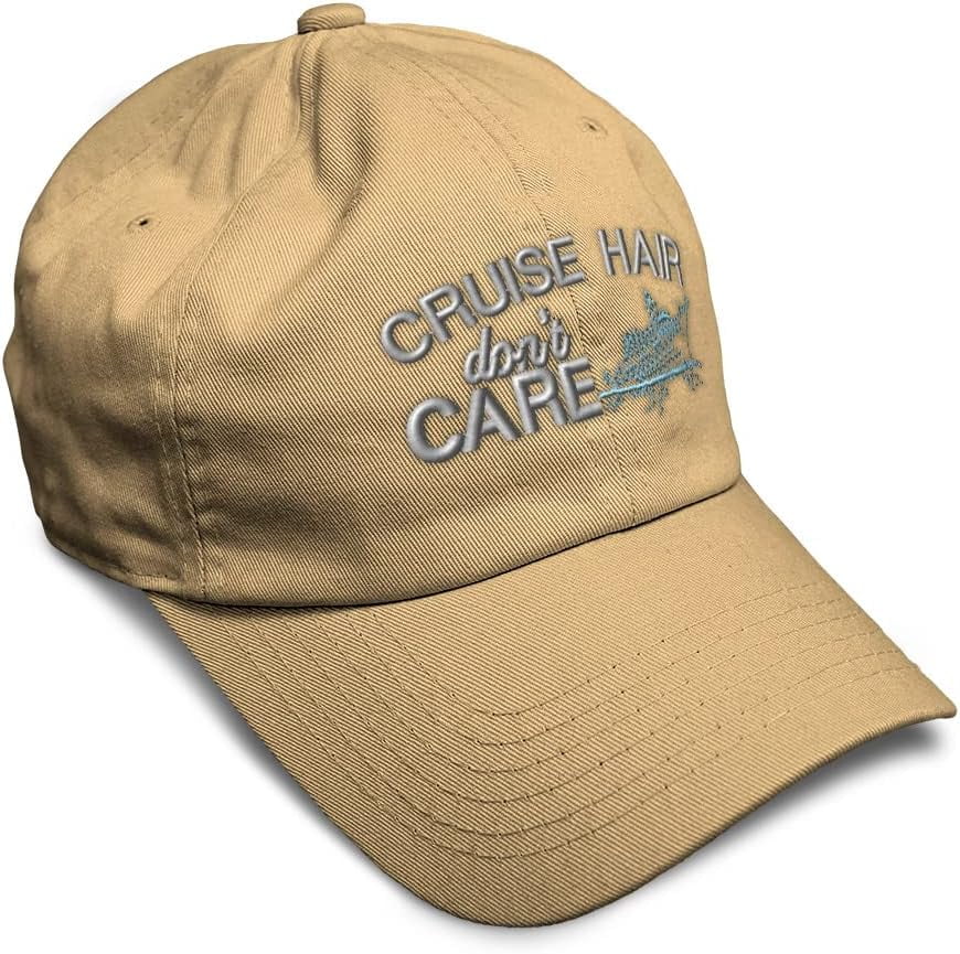 Custom Soft Baseball Cap Cruise Hair Don't Care Love Dad Hats for Men ...