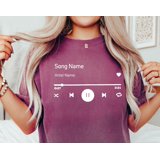 Custom Song Name Shirt Personalized Gift Custom Music Shirt Custom ...