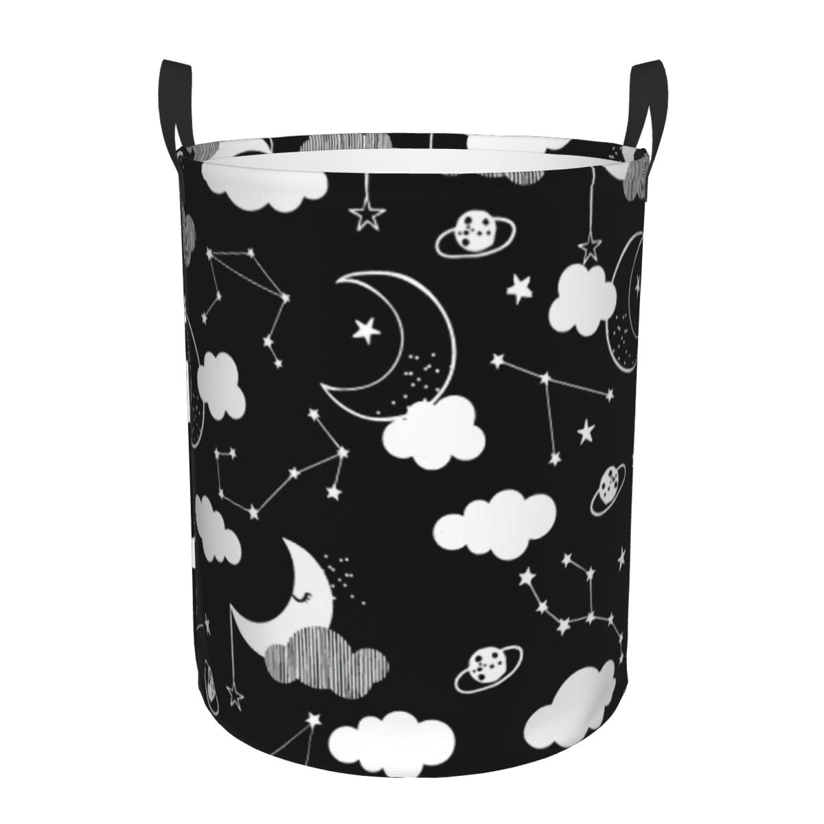 Custom Space Galaxy Constellations Laundry Basket Collapsible Clothing ...
