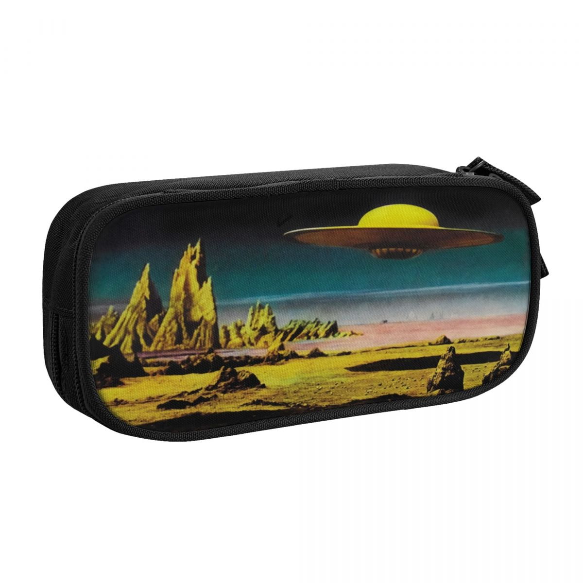 Custom Space Rocket Galaxy Planet Pencil Case for Large Capacity ...