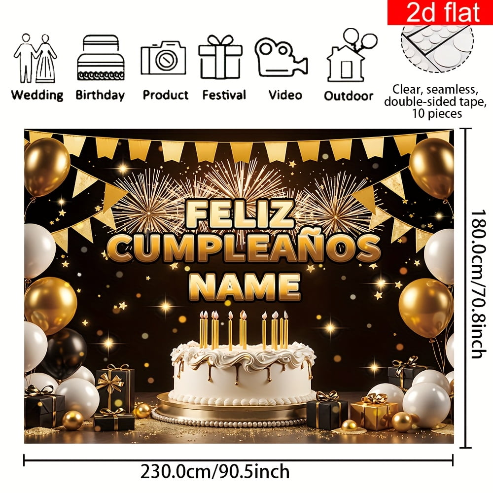 Custom Spanish Party Decorations Banner Spanish Sign Backdrop Photo ...