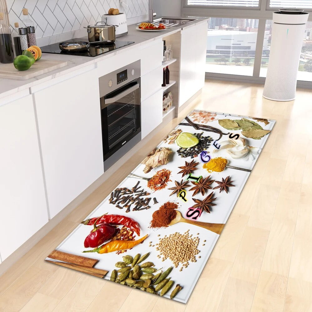 Custom Spices Kitchen Rug Entrance Doormat Living Room Floor Home ...