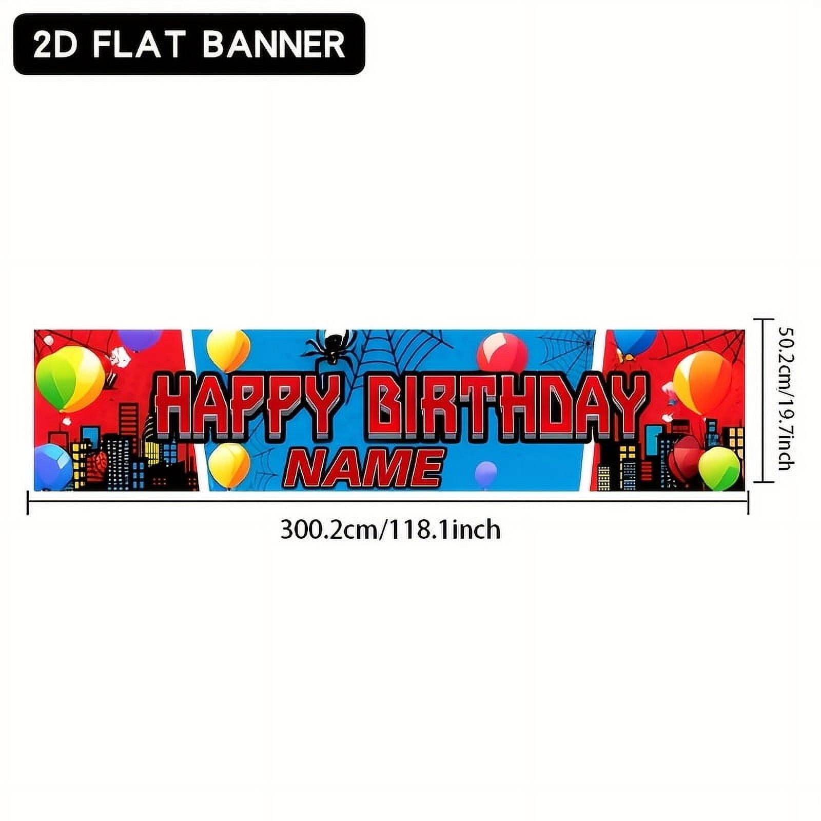Custom Spider Web City Party Decorations Banner Sign Backdrop Photo ...