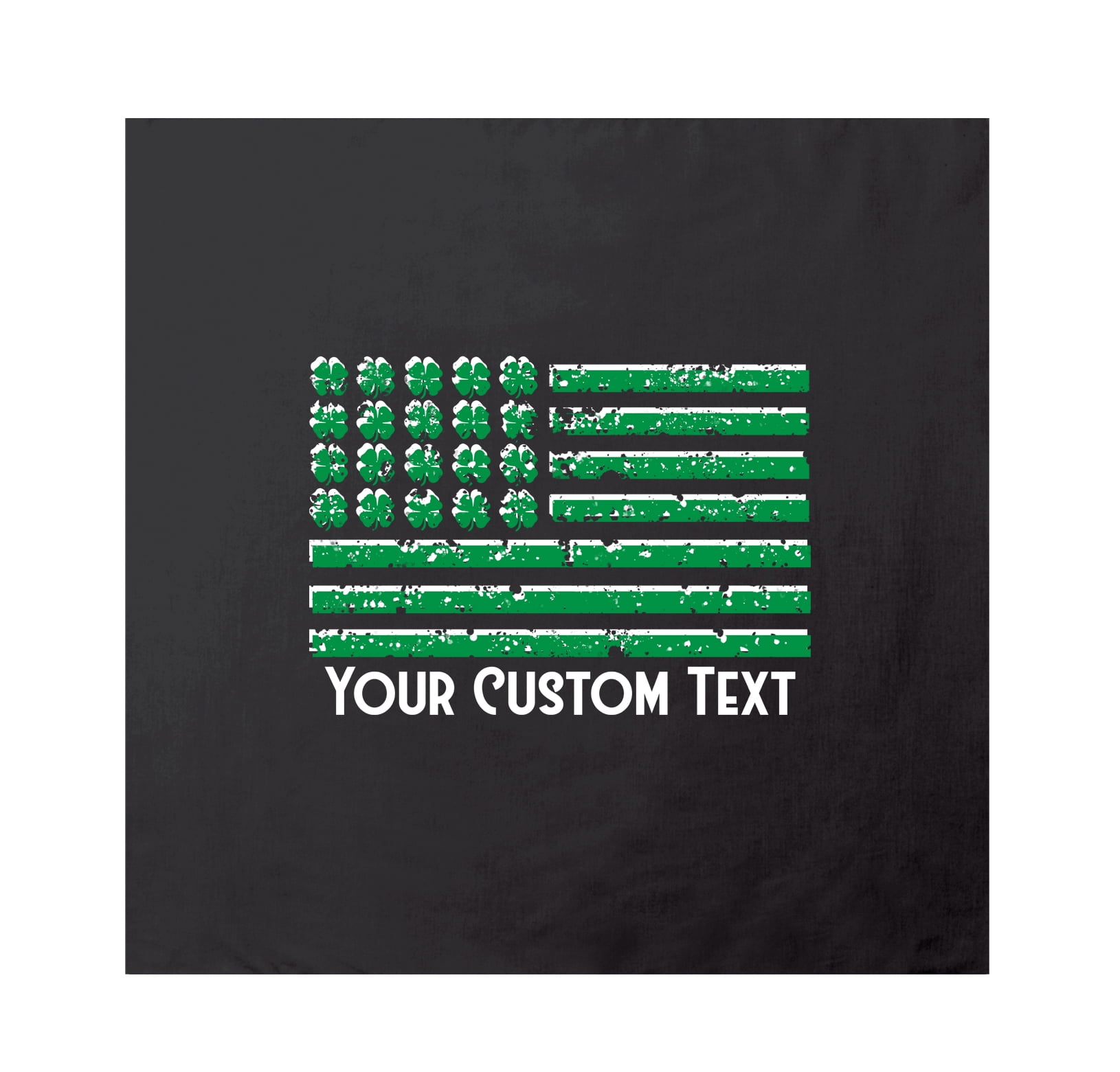 Custom St Patrick's Day Flags, Shamrock Banners, Personalized 4 Leaf ...