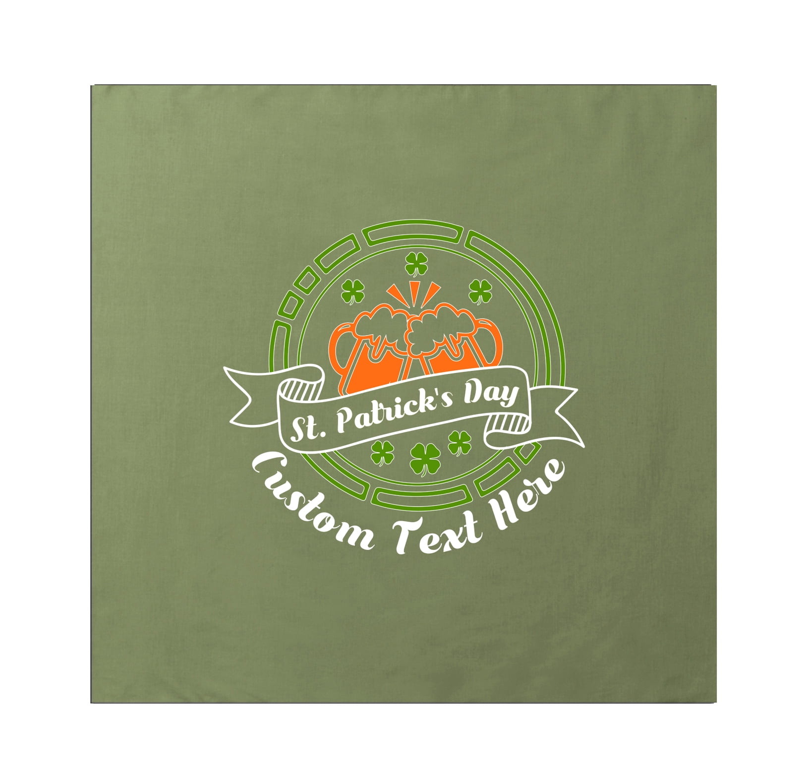 Custom St Patrick's Day Flags, Shamrock Banners, Personalized 4 Leaf ...