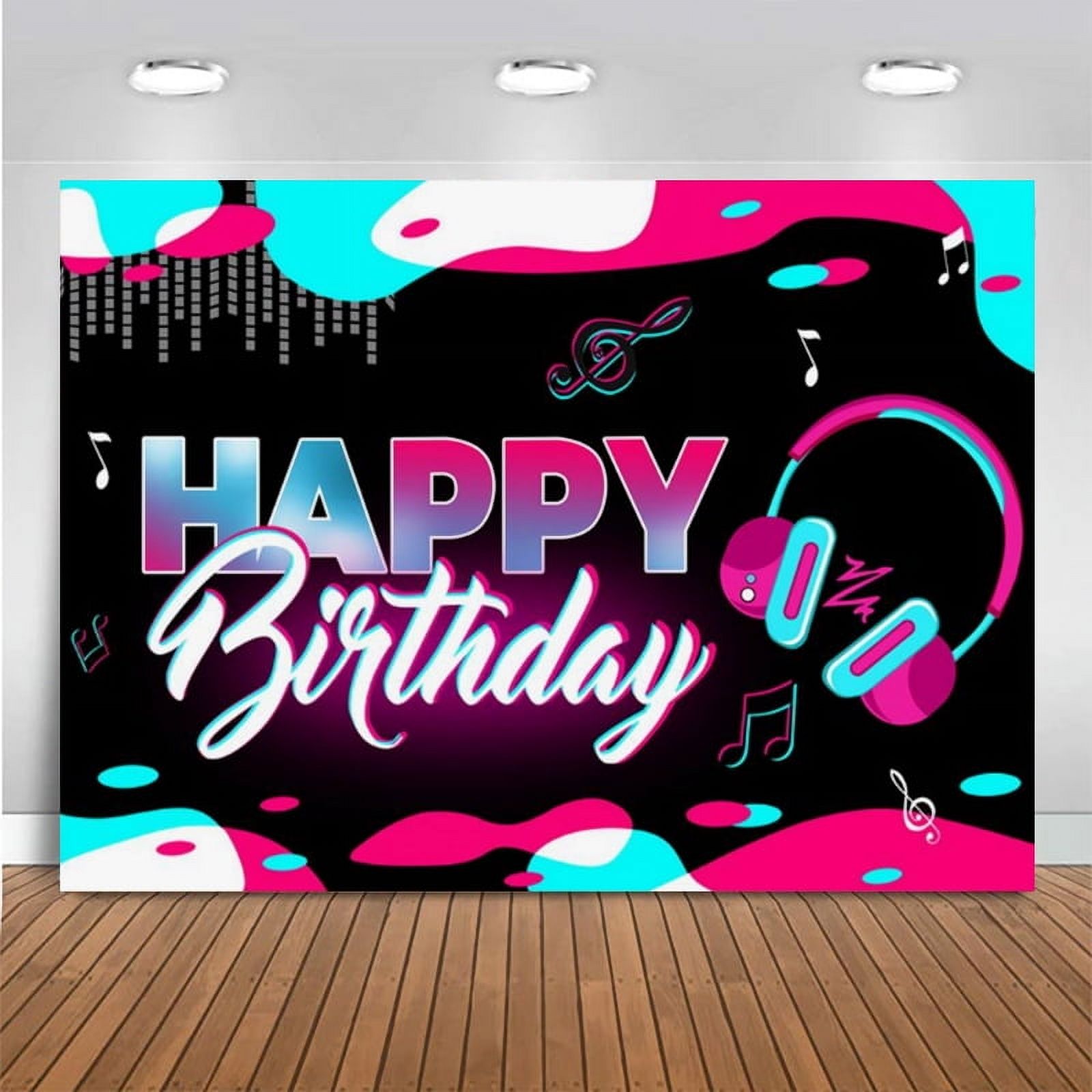 Custom Stage Music Disco Microphone Birthday Party Theme Birthday Party ...