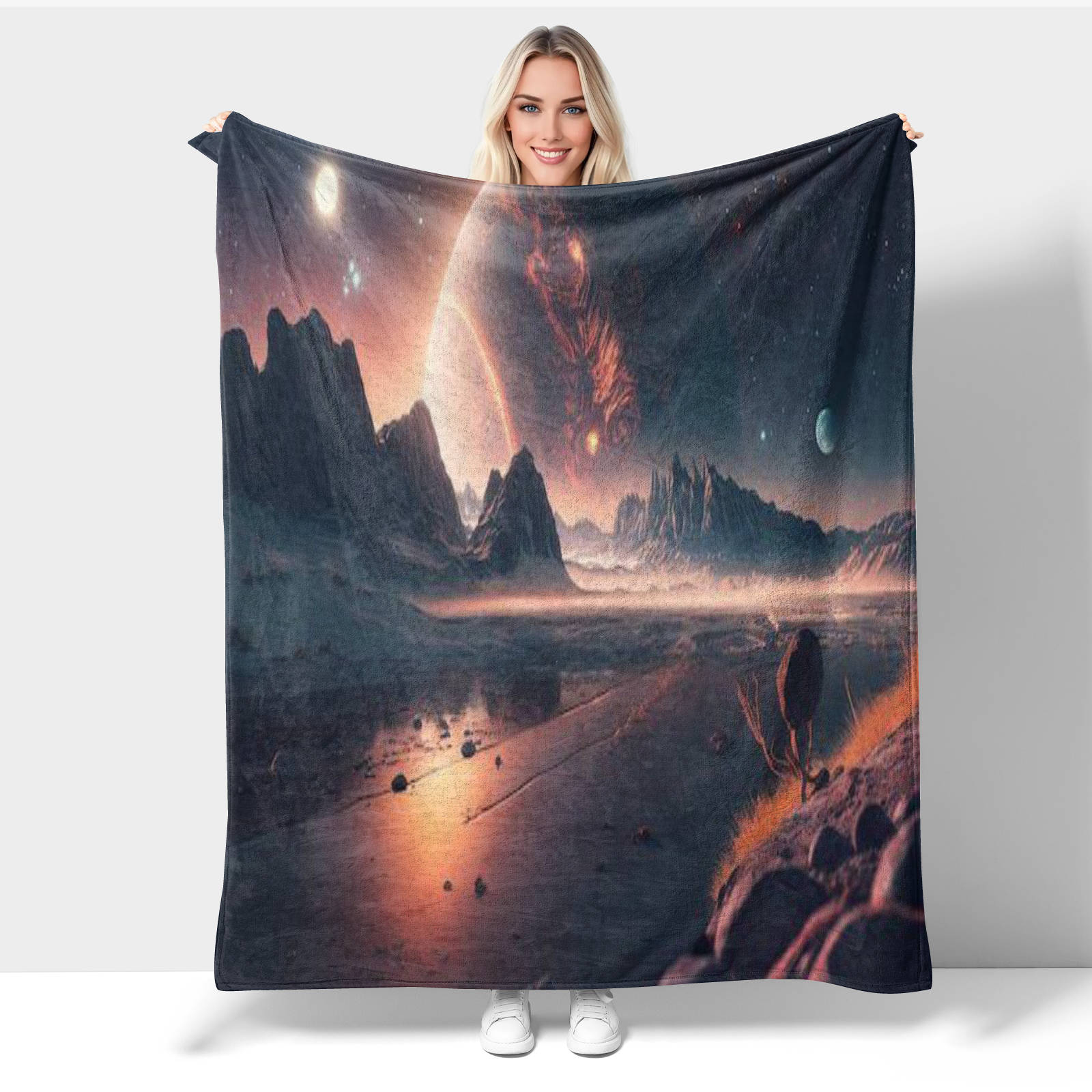 Custom Starry universe Blanket Starry universe 40IN*60IN Gifts for Mom ...