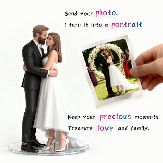 Custom Statues from Photo,Personalized Newlyweds Statues ,35cm Design ...