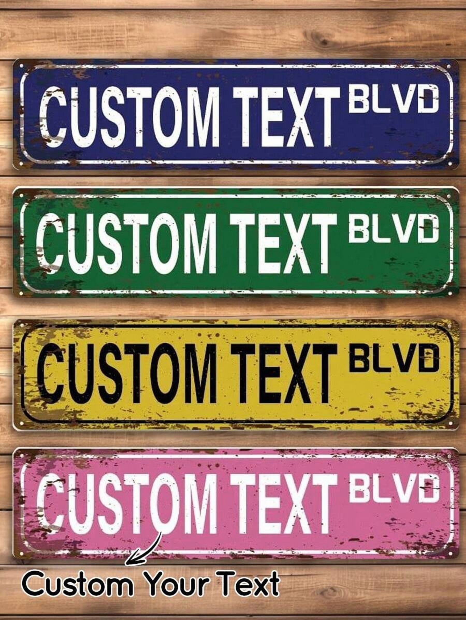 Custom Street Sign Personalized Metal Road Sign for Outdoor Decor ...