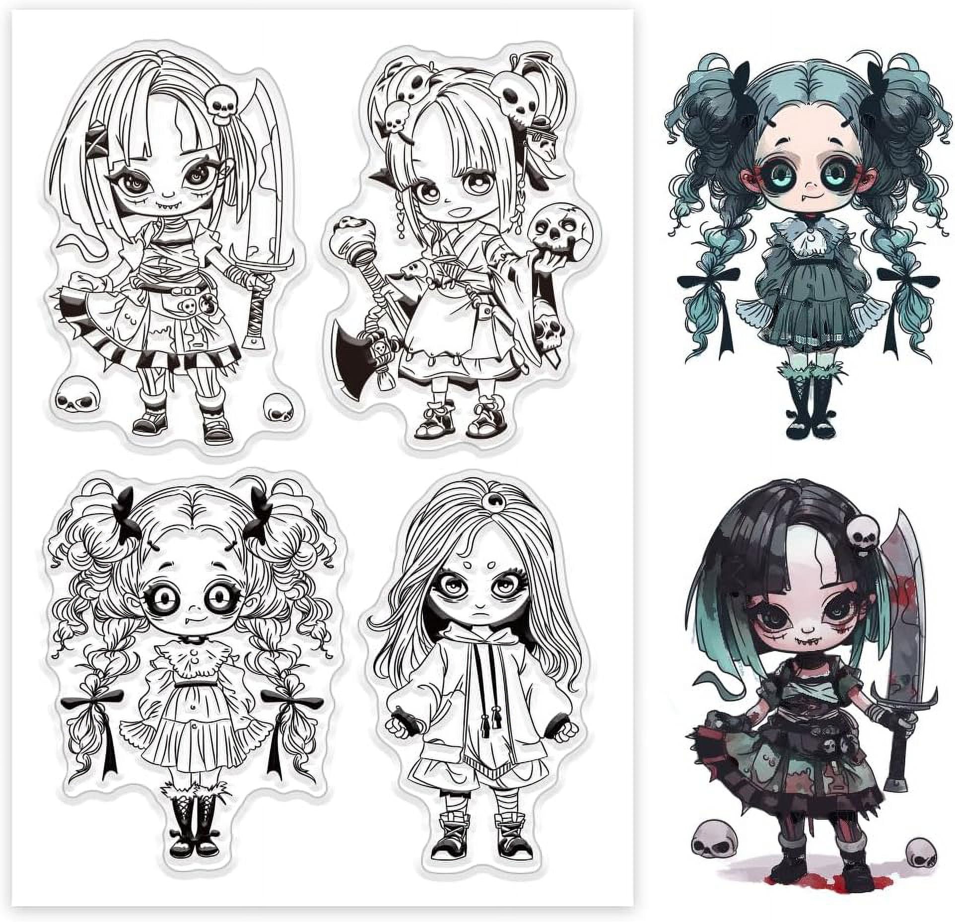 Custom Summer Theme PVC Plastic Clear Stamps for DIY Human 160x110mm ...