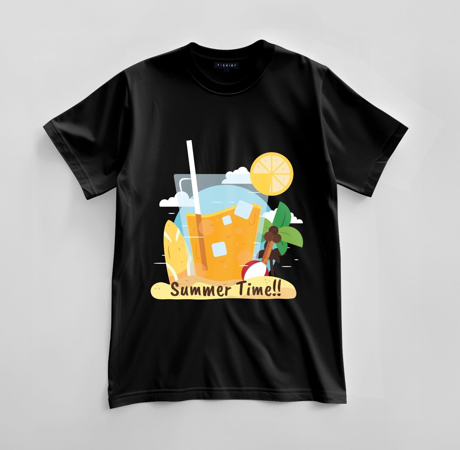Custom Summer Time Vibes Graphic T-shirt Design Unisex Jersey Short ...