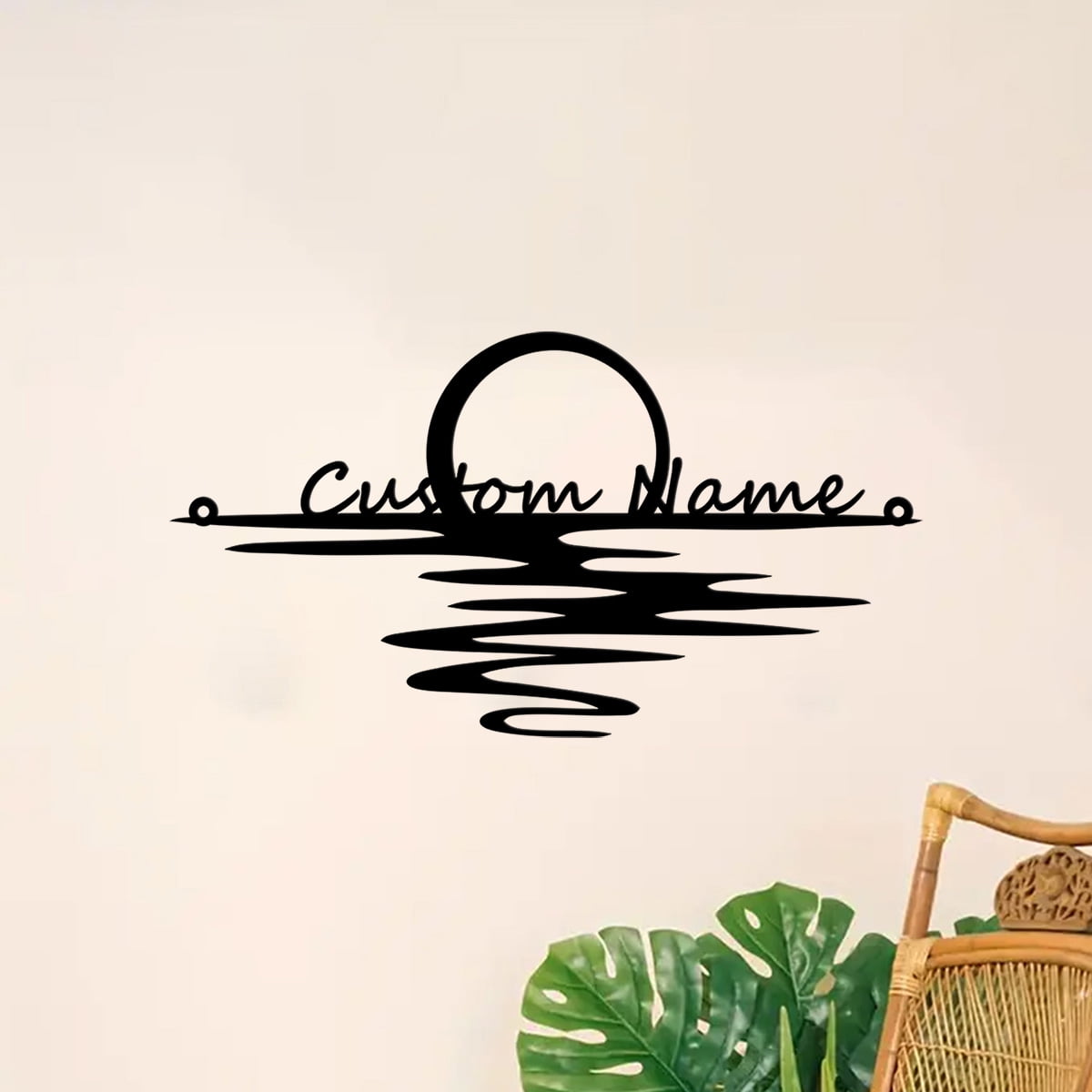 Custom Sun Sparkle Metal Sign Wall Art, Sunrise Wall Art, Minimalist ...