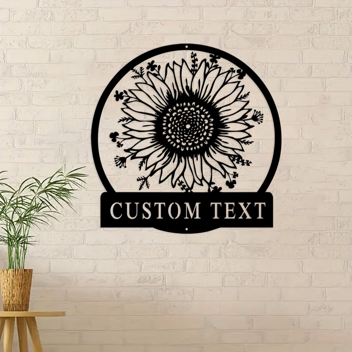 Custom Sunflower Decor Metal Sign Personalized, Sunflower Sign ...