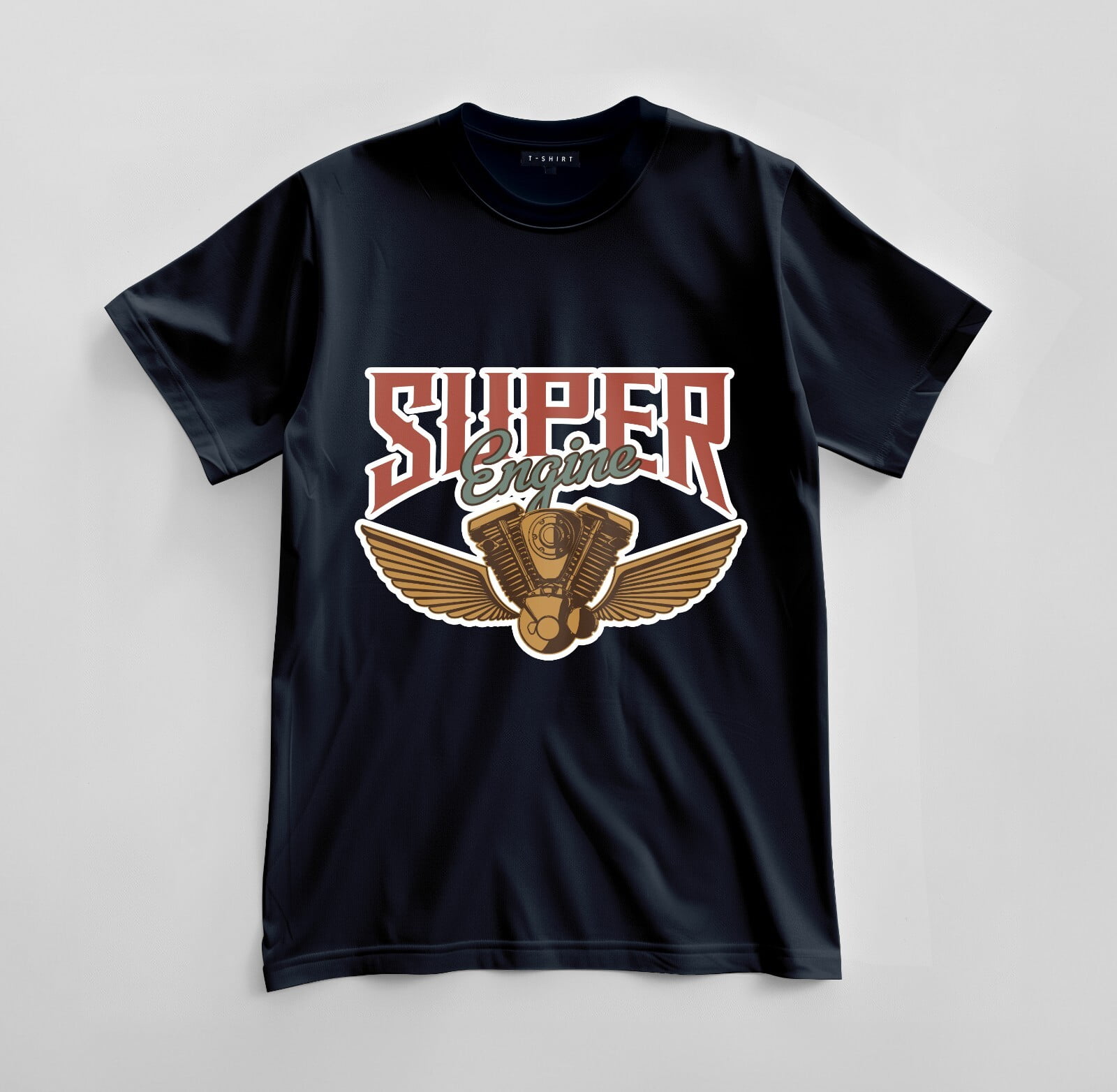 Custom Super Engine Graphic T-shirt Design Unisex Jersey Short Sleeve ...