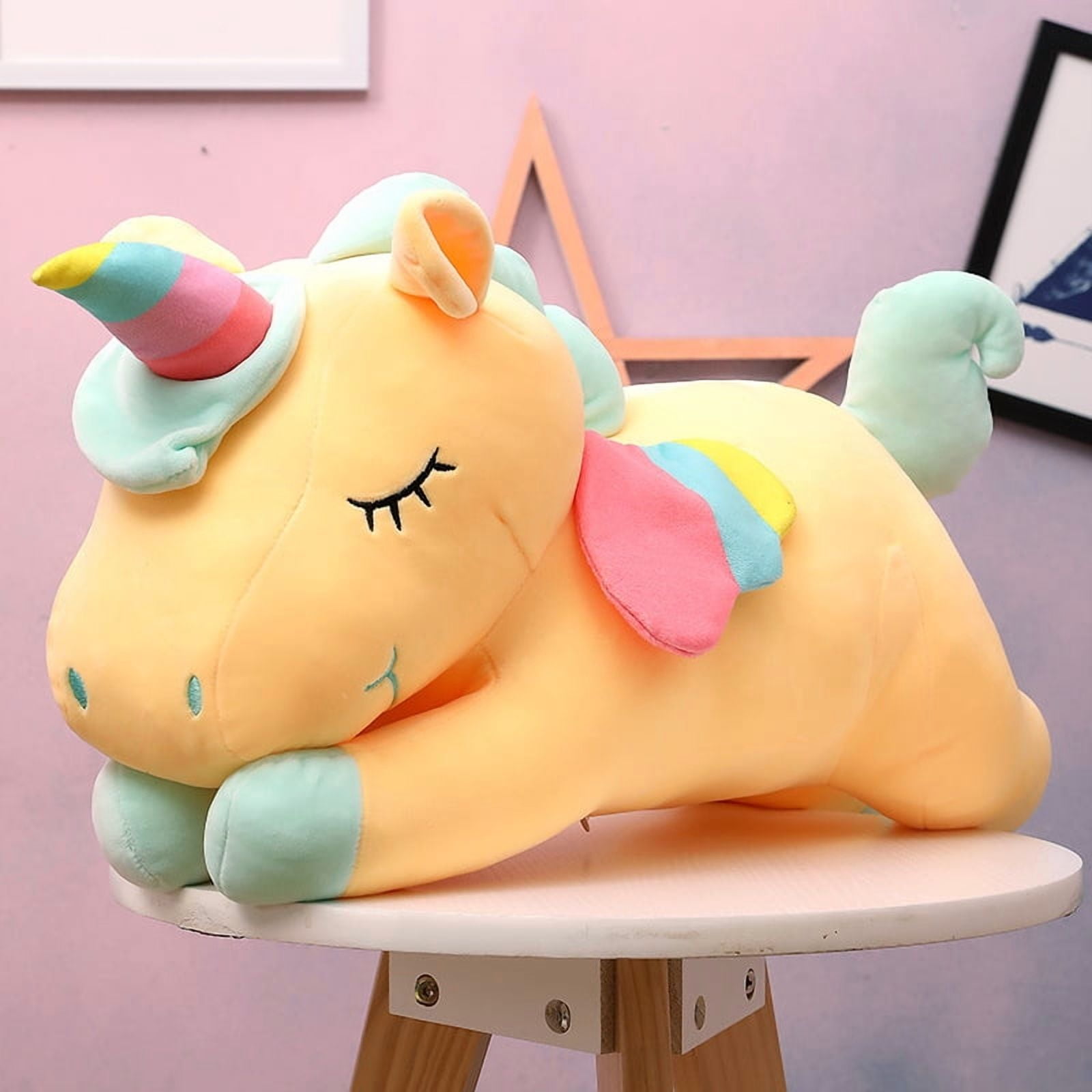 Custom Super Soft Cute Unicorn Stuffed Animal Toy PP Cotton Lining Mesh ...