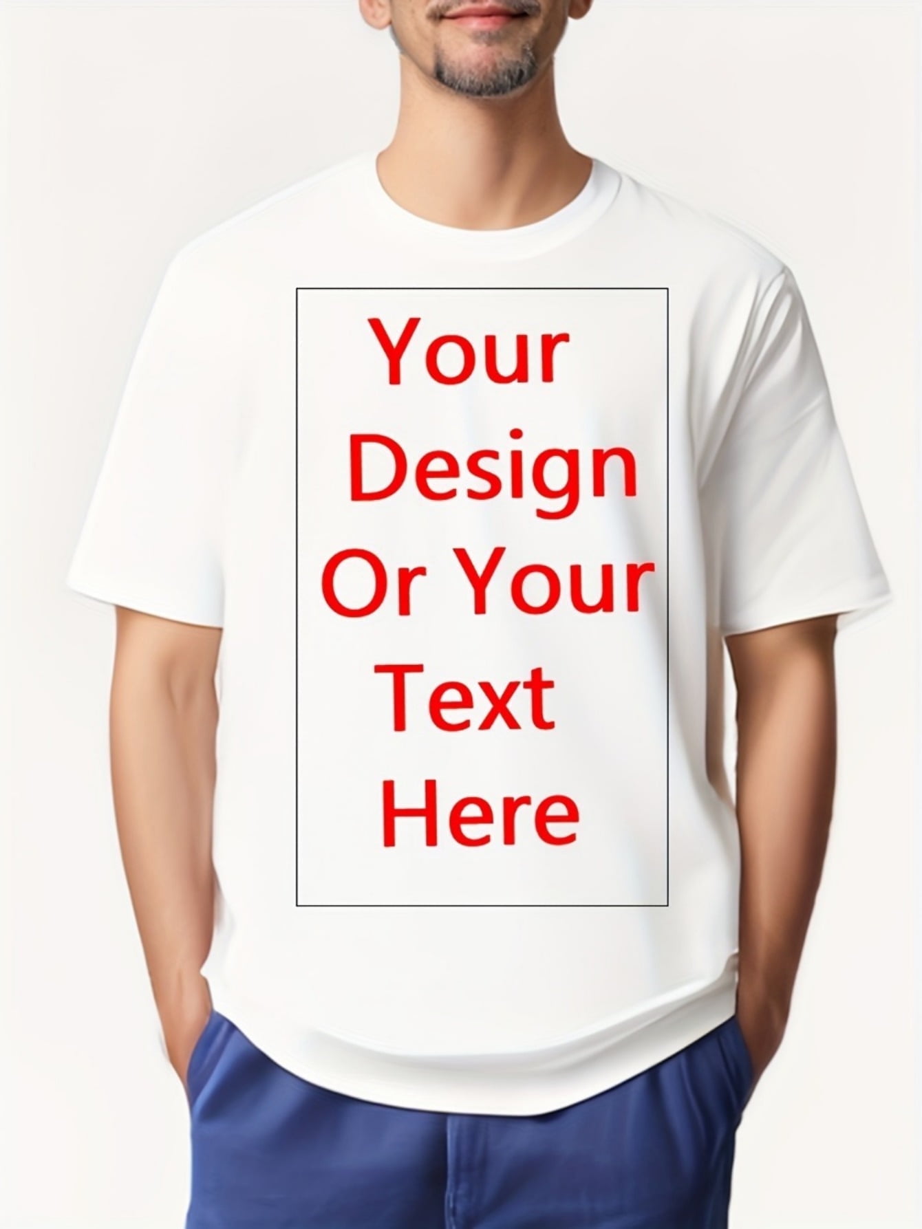 Custom T-Shirt, Personalized Tees For Men, Casual Short Sleeve Custom ...