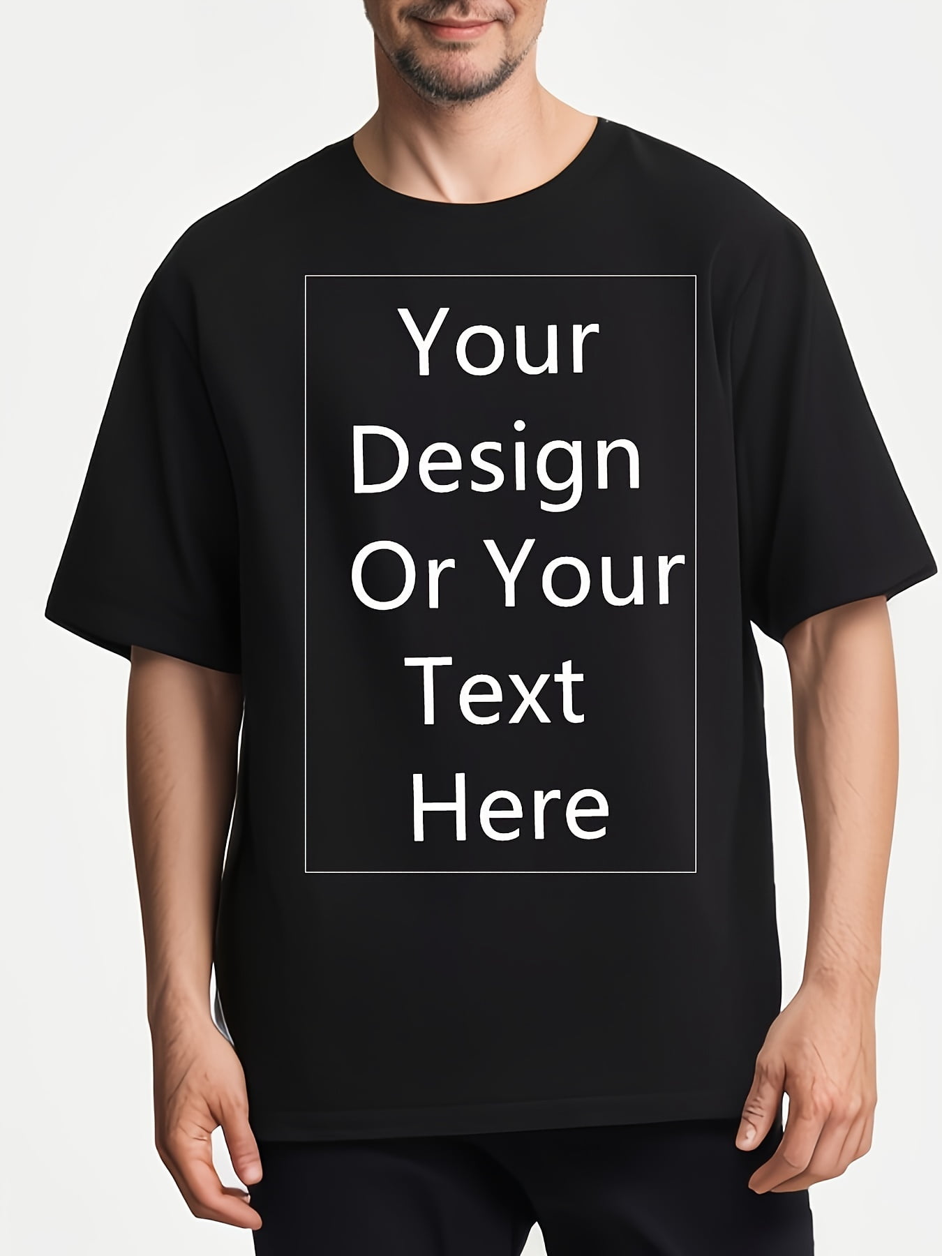 Custom T-Shirt, Personalized Tees For Men, Casual Short Sleeve Custom ...