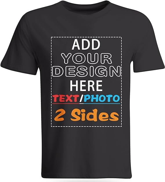 Custom T Shirts for Men Women, Design Your Own Shirt, Add Text Image ...