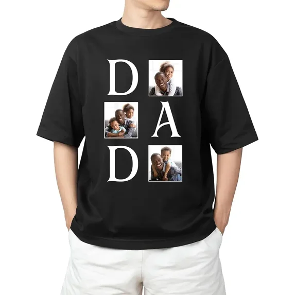 Custom T-Shirts with Photo Gifts for Mom Dad Customized T Shirt for ...