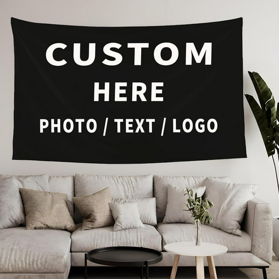 Custom Tapestry – Personalized Wall Hanging Banner with Your Photo ...