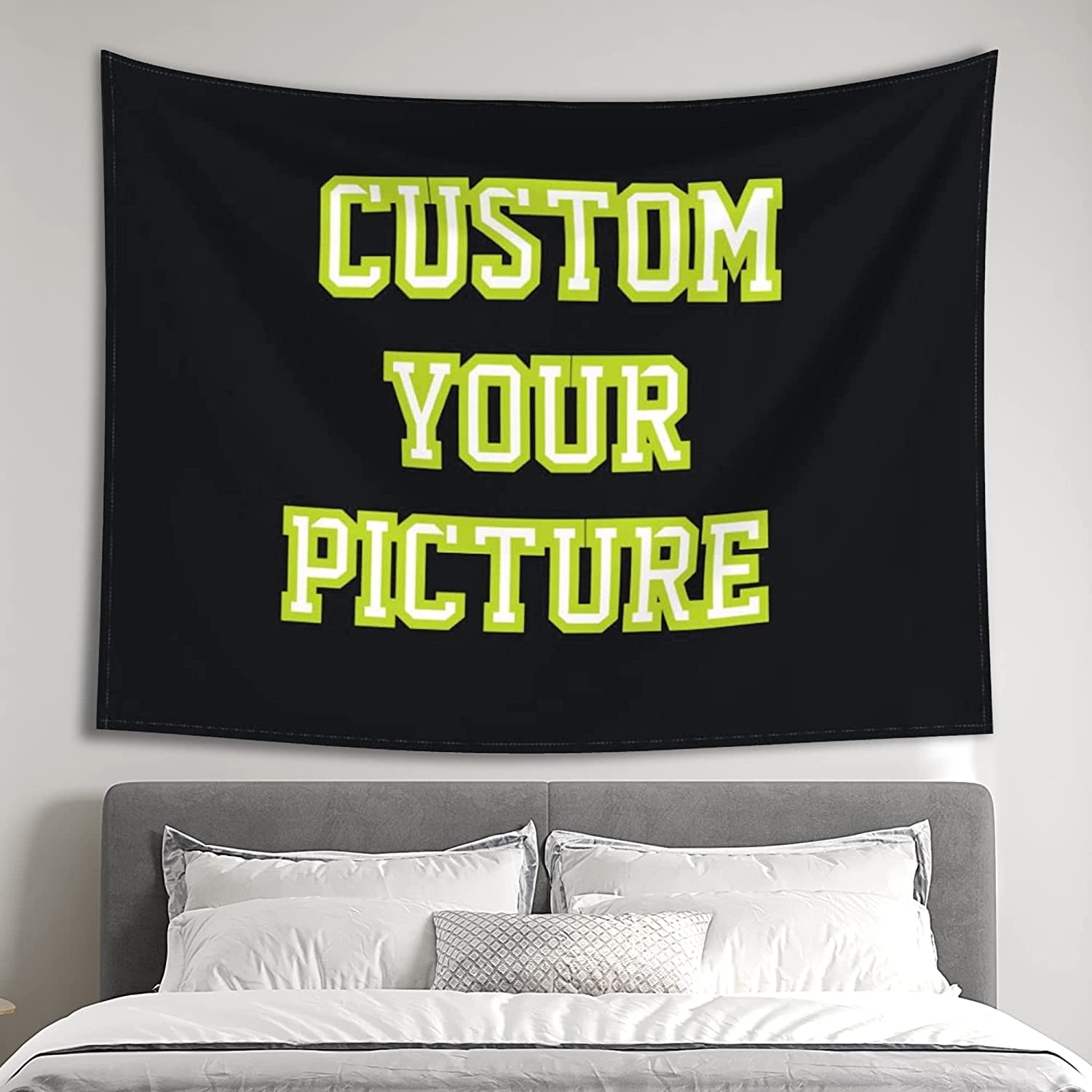 Custom Tapestry Upload Images Banners and Signs Customize For Bedroom ...