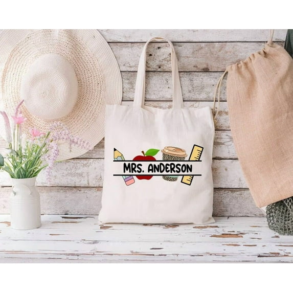 Custom Teacher Bag, Teacher Appreciation Gift, Personalized Teachers ...