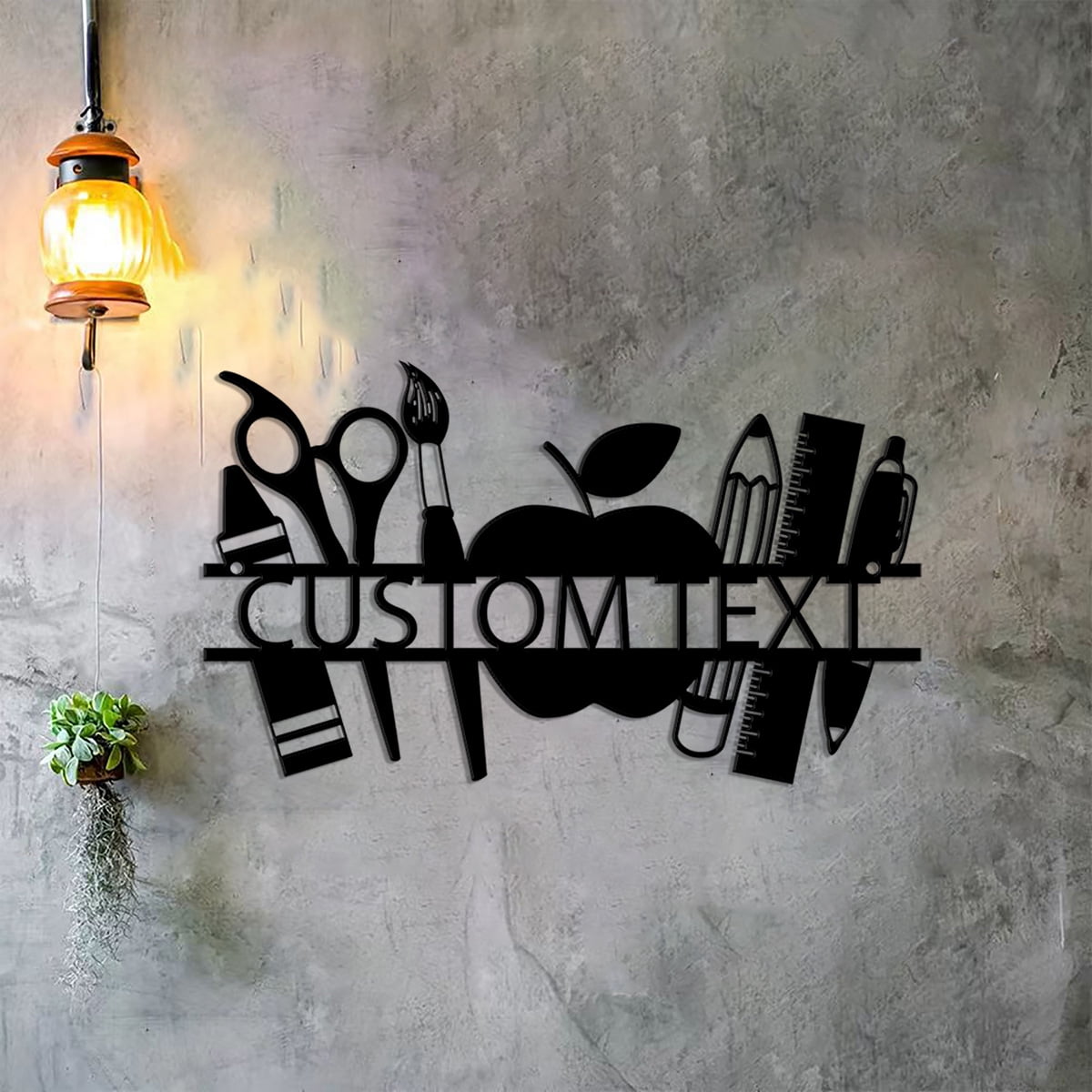 Custom Teacher Name Sign - Personalized Metal Sign for Classroom or ...