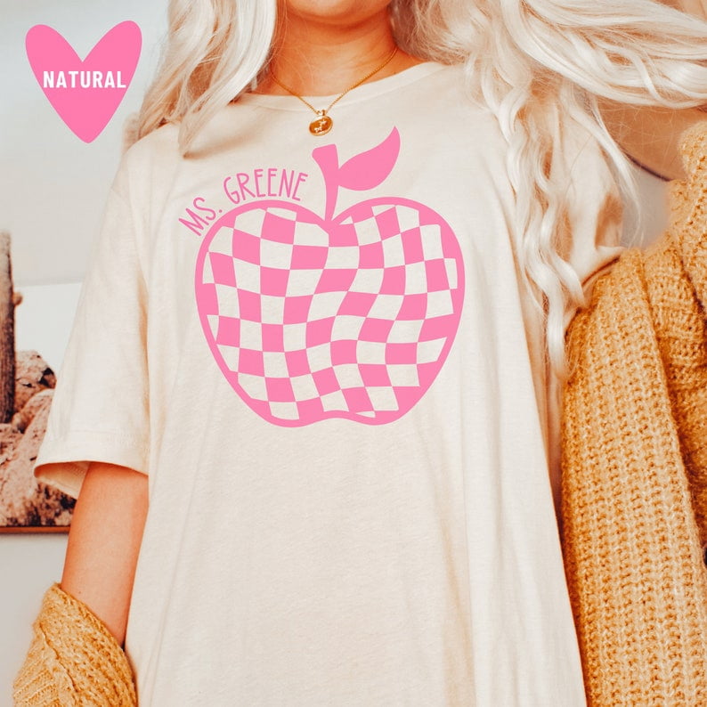 Custom Teacher Shirt Teacher Shirt Pink Trendy Teacher Appreciation ...