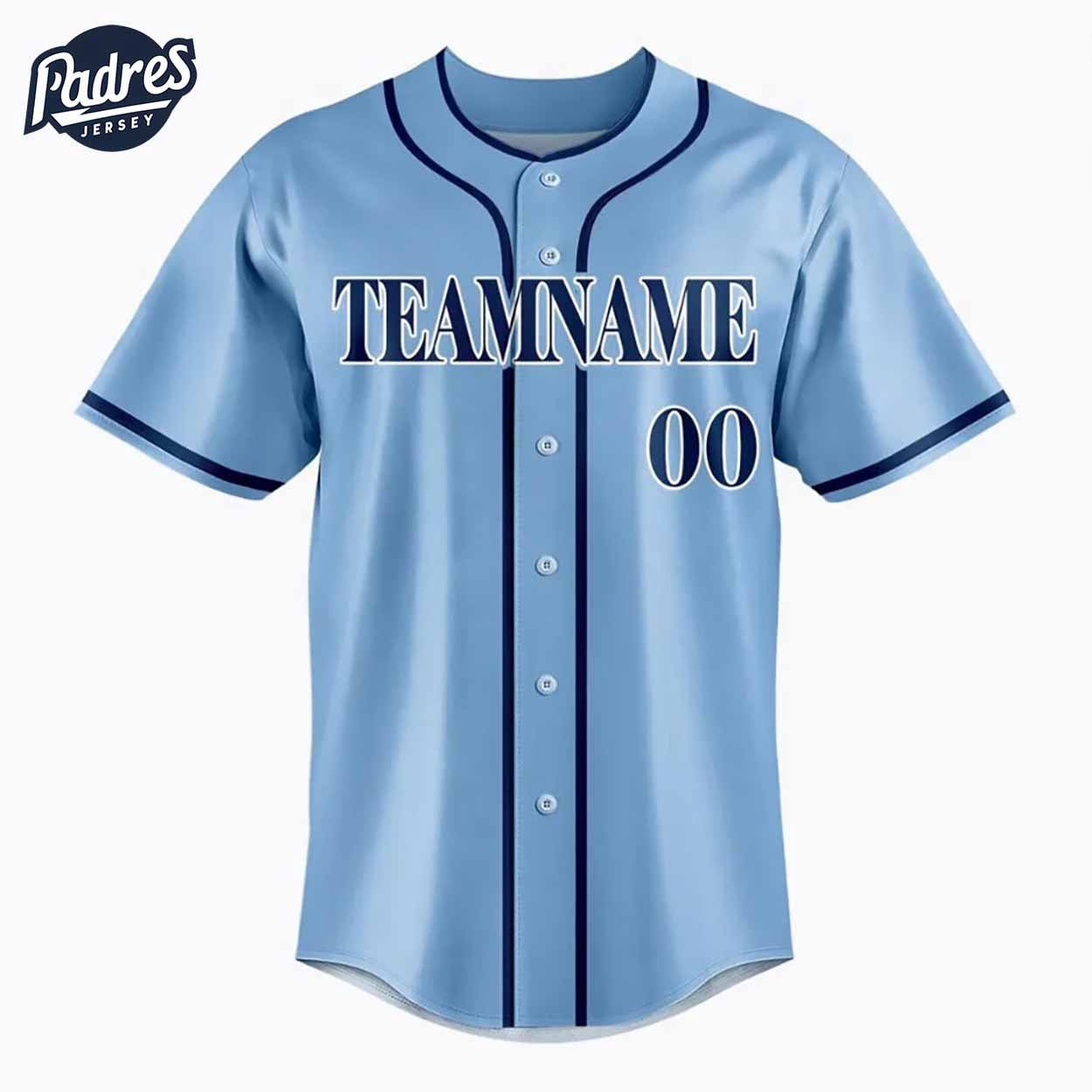 Custom Team Baseball Jerseys Blue Style - Walmart.com